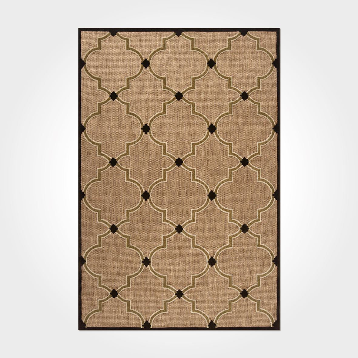 Wildon Home® Goro Brown Geometric Cotton Digital Print Area Rug ...