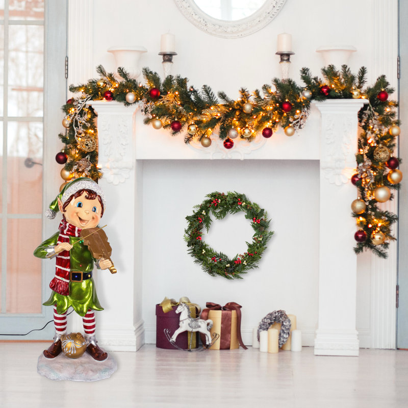 The Holiday Aisle® Playing Pixie Elf Lawn Art/Figurine & Reviews | Wayfair