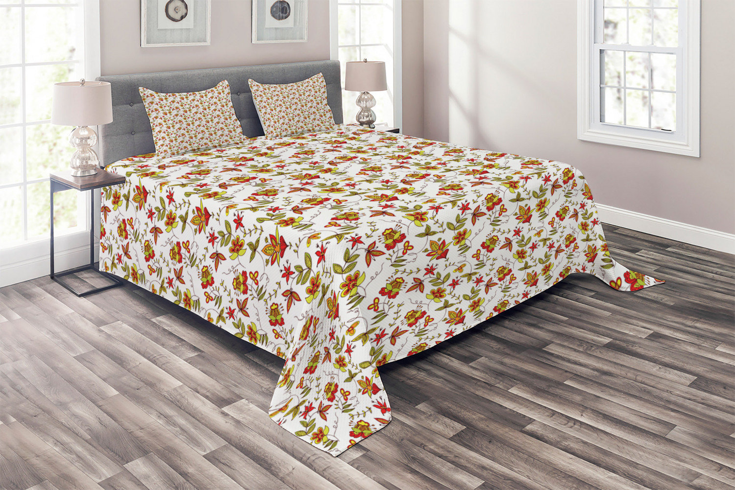 Ambesonne Exotic Plants Coverlet Set | Wayfair