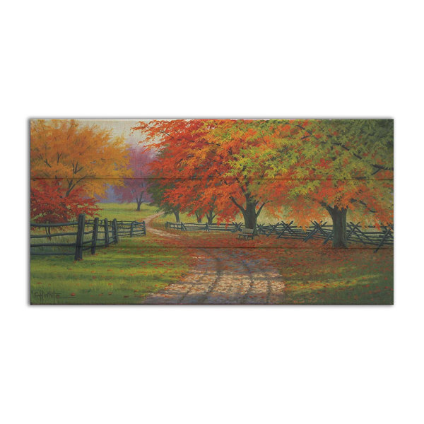 Winston Porter Path Through the Maples by Charles White | Wayfair