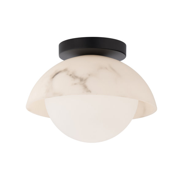 dweLED Moonstone LED Semi-Flush Mount | Perigold