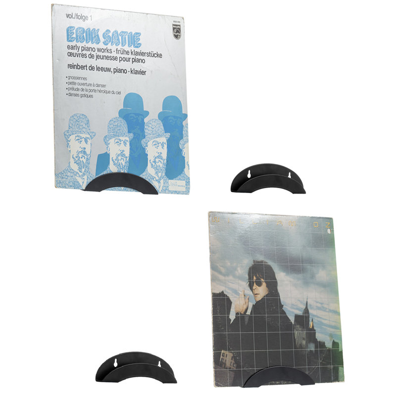 Ebern Designs Metal Vinyl Record Album Wall Mounted Media Storage | Wayfair