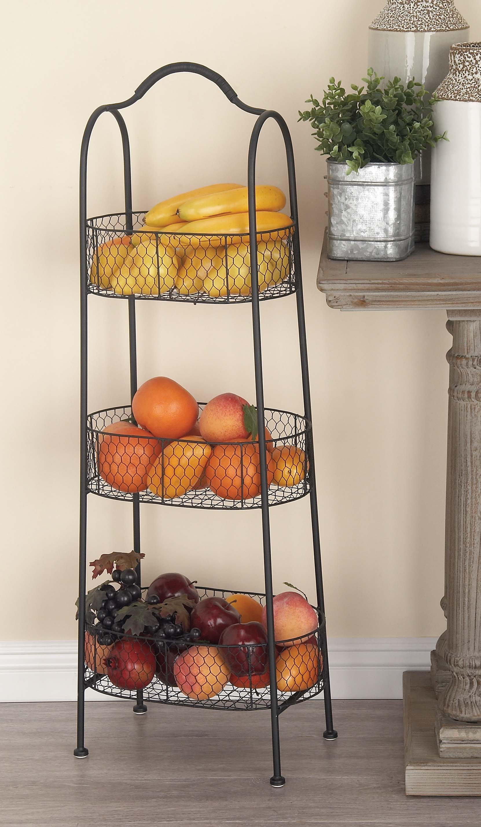 Ophelia & Co. 3 Tier Metal Basket & Reviews | Wayfair