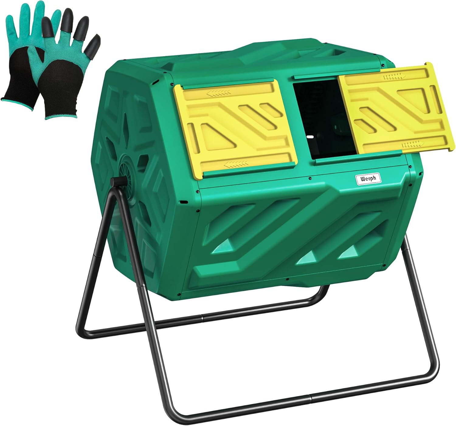 Zeki Shoggy Compost Bin, Outdoor Composter, Fast Assembly 43 Gallon ...