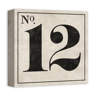 Williston Forge 'Vintage Number 12 Sign' Textual Art on Canvas | Wayfair