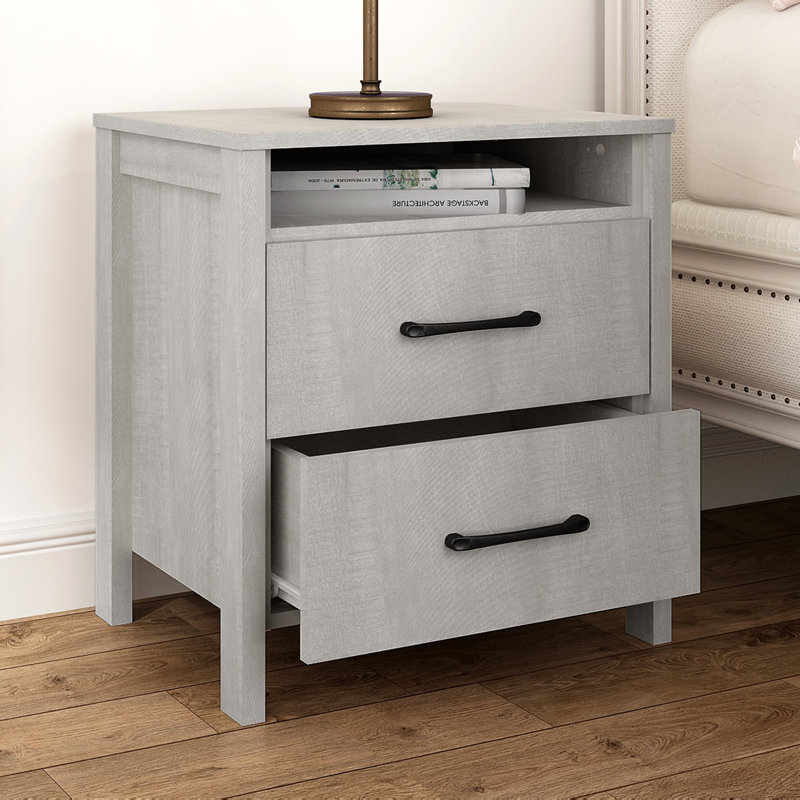 Wade Logan® Allysyn 22.7" 2Drawer Nightstand & Reviews | Wayfair