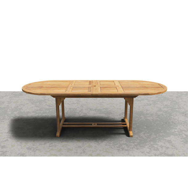 Regal Teak Double Extendable Teak Dining Table | Wayfair