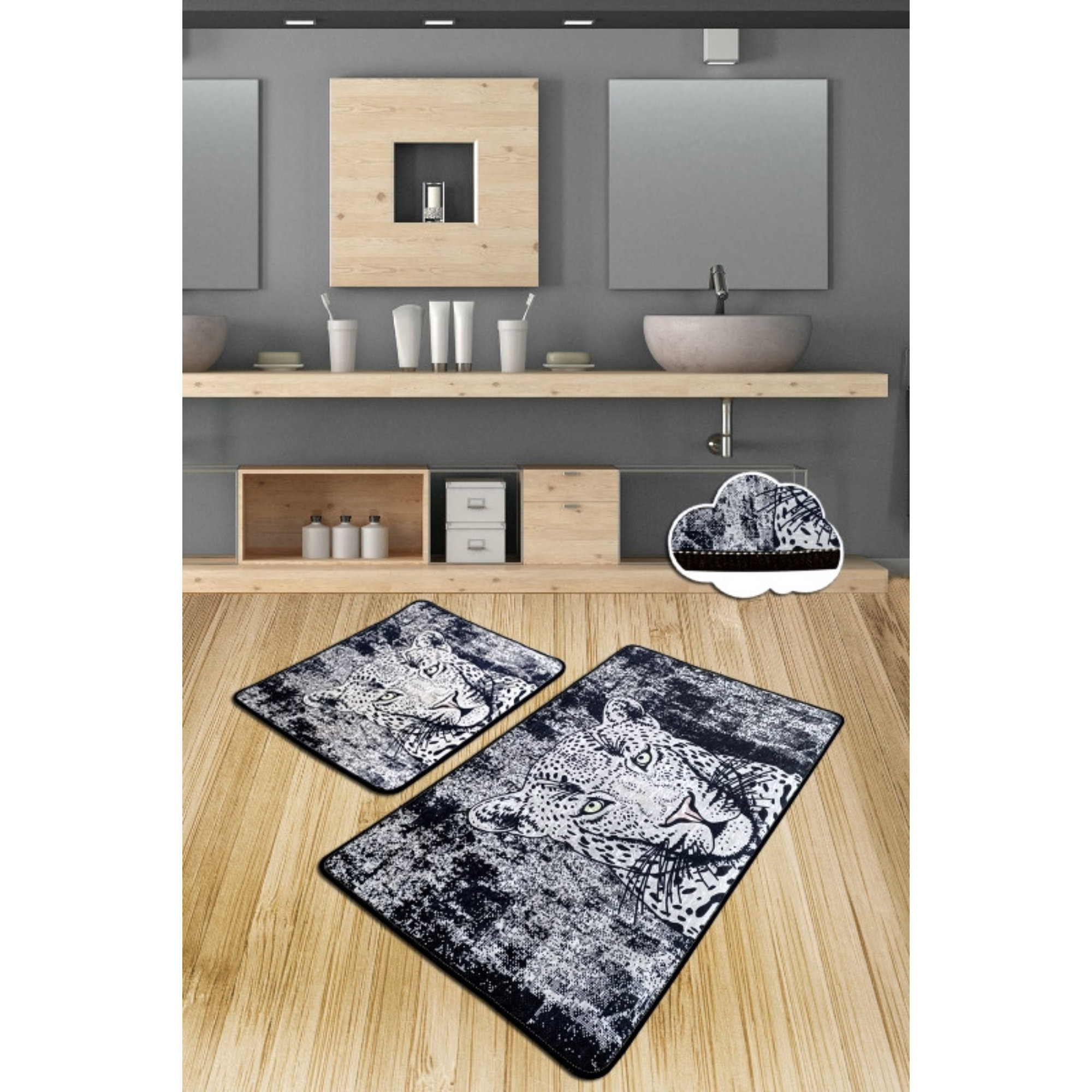 East Urban Home Bove 2 Piece Bath Mat Set | Wayfair