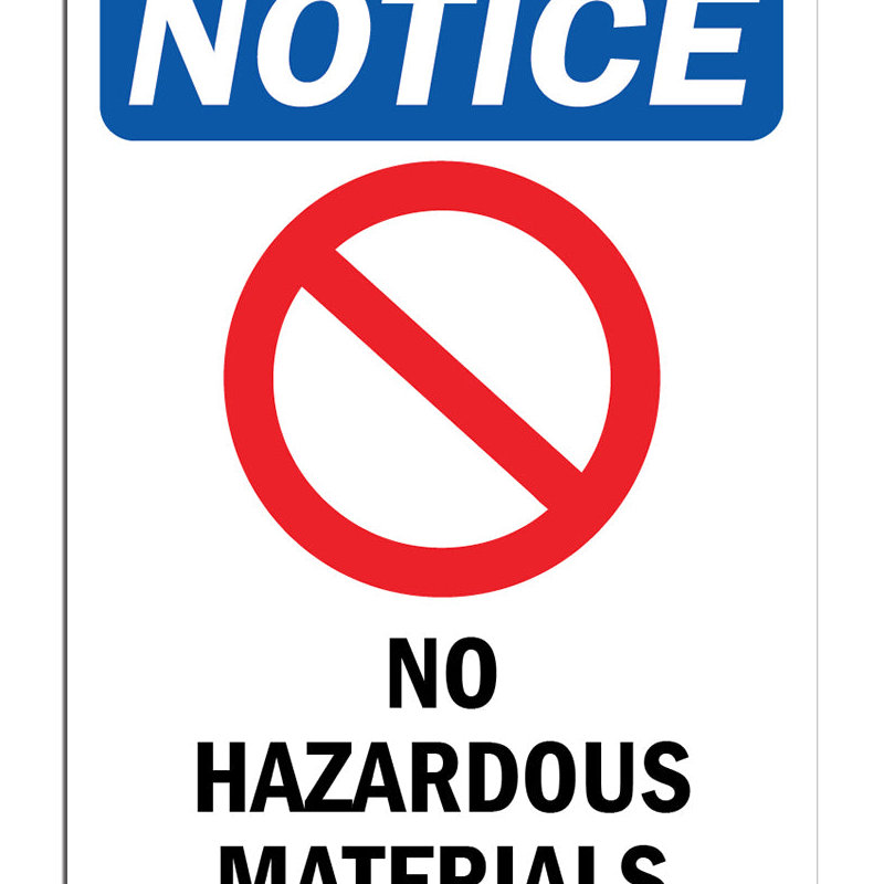 SignMission No Hazardous Materials Aluminum Sign 18 x 24 - Wayfair Canada