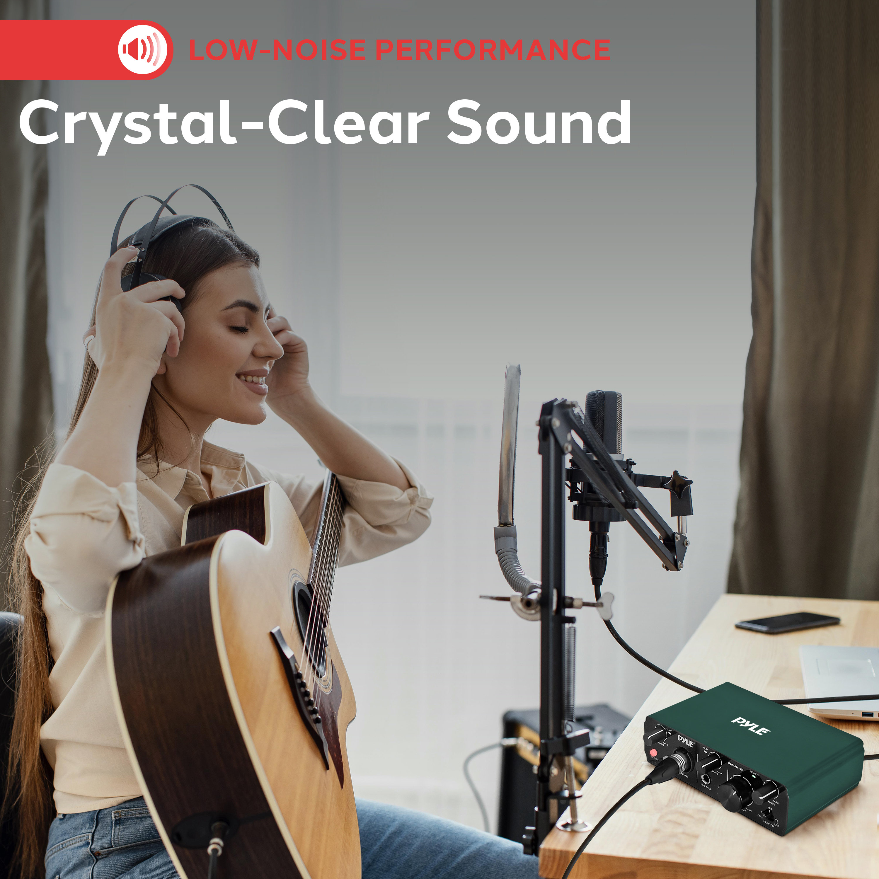 Pyle USB Audio Interface For Recording, Streaming & Podcasting – 2 ...