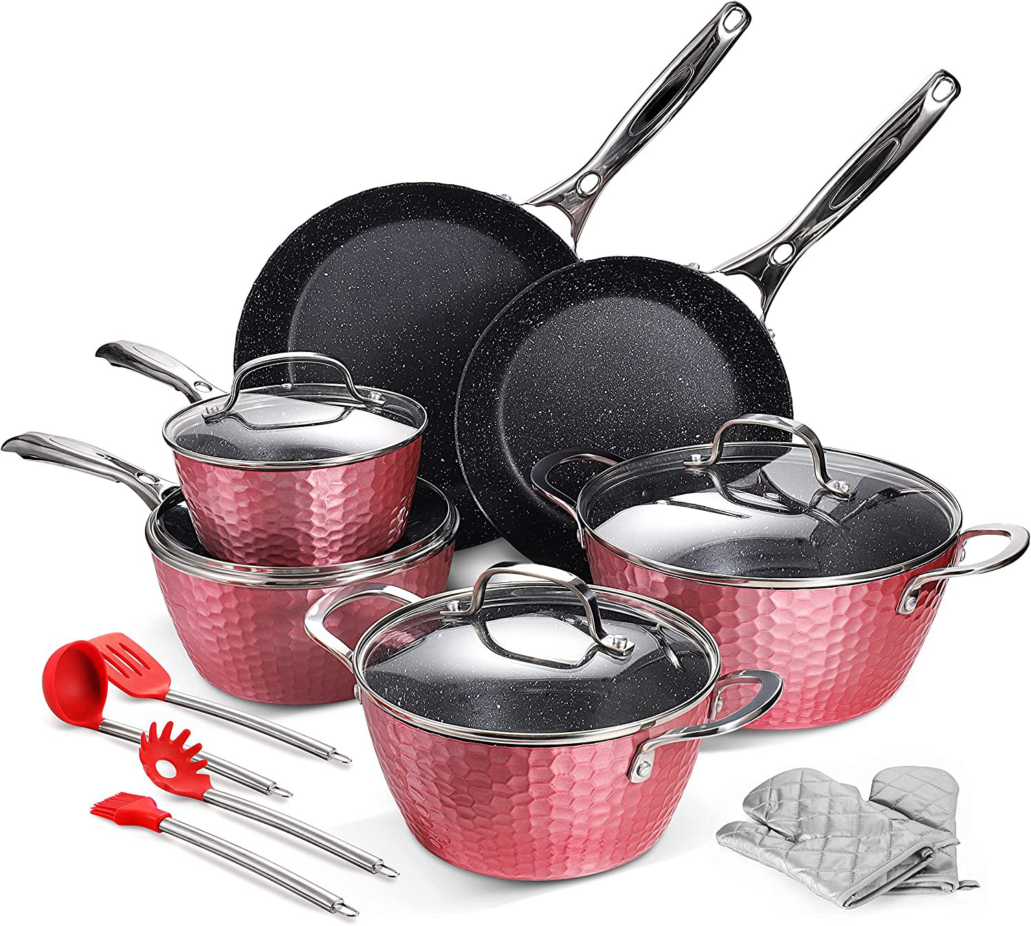 CG INTERNATIONAL TRADING Shower Accessories Cookware 16-Piece Home ...