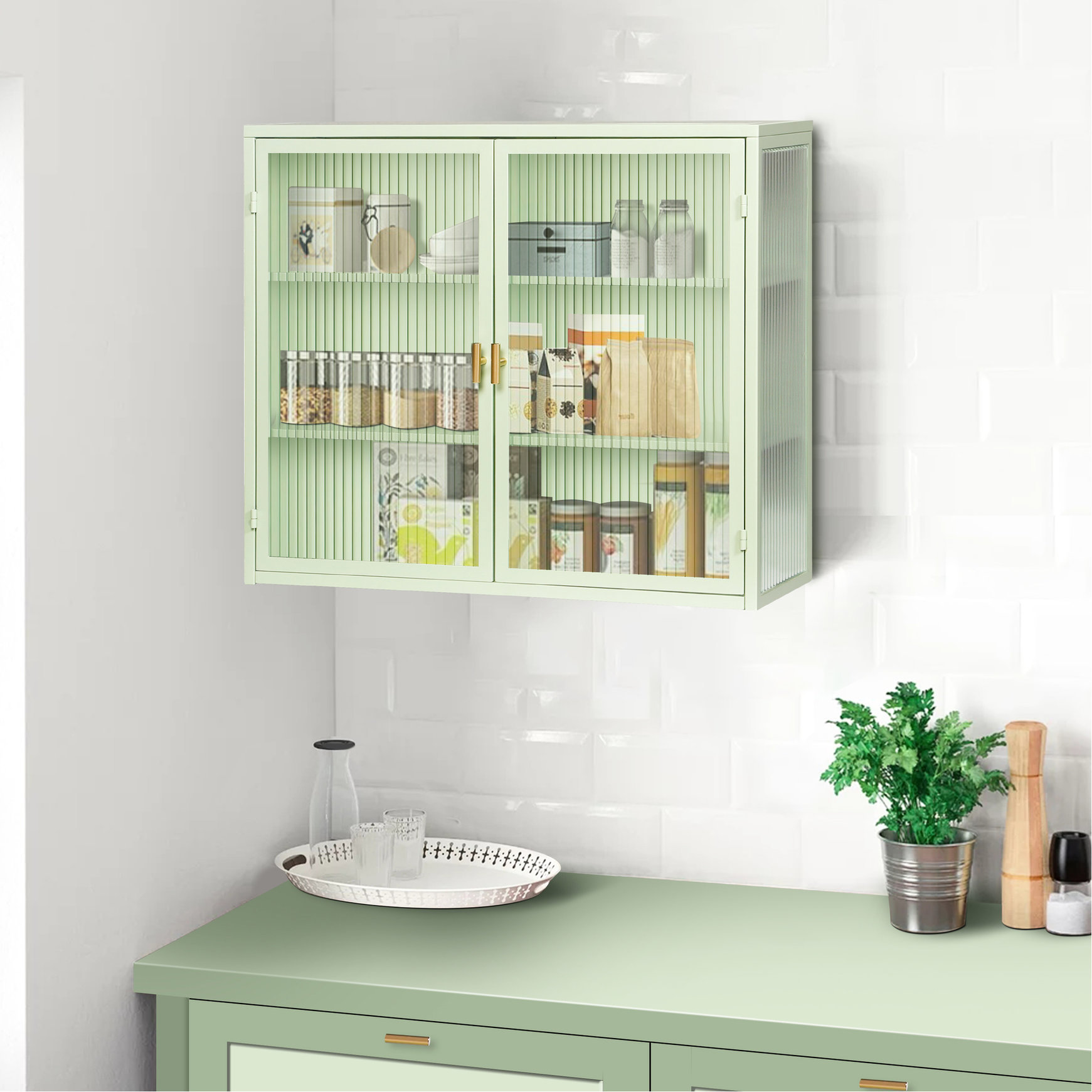 Ebern Designs Cabinet With Adds A Modern Flair To Your Home Two-door ...