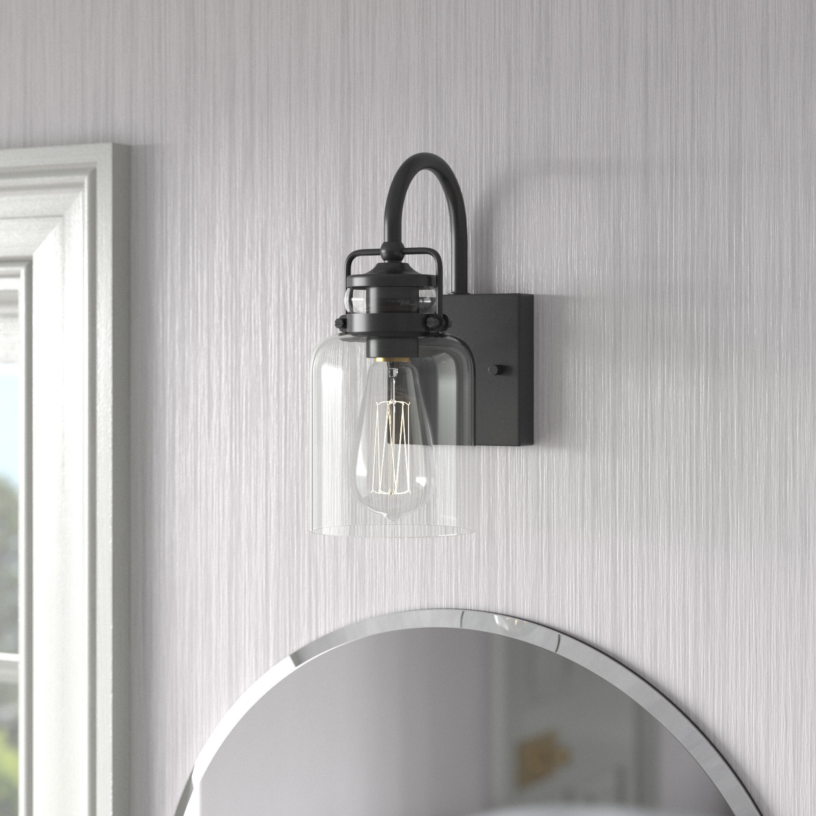 Three Posts™ Loucks 1 - Light LED Dimmable Armed Sconce & Reviews | Wayfair