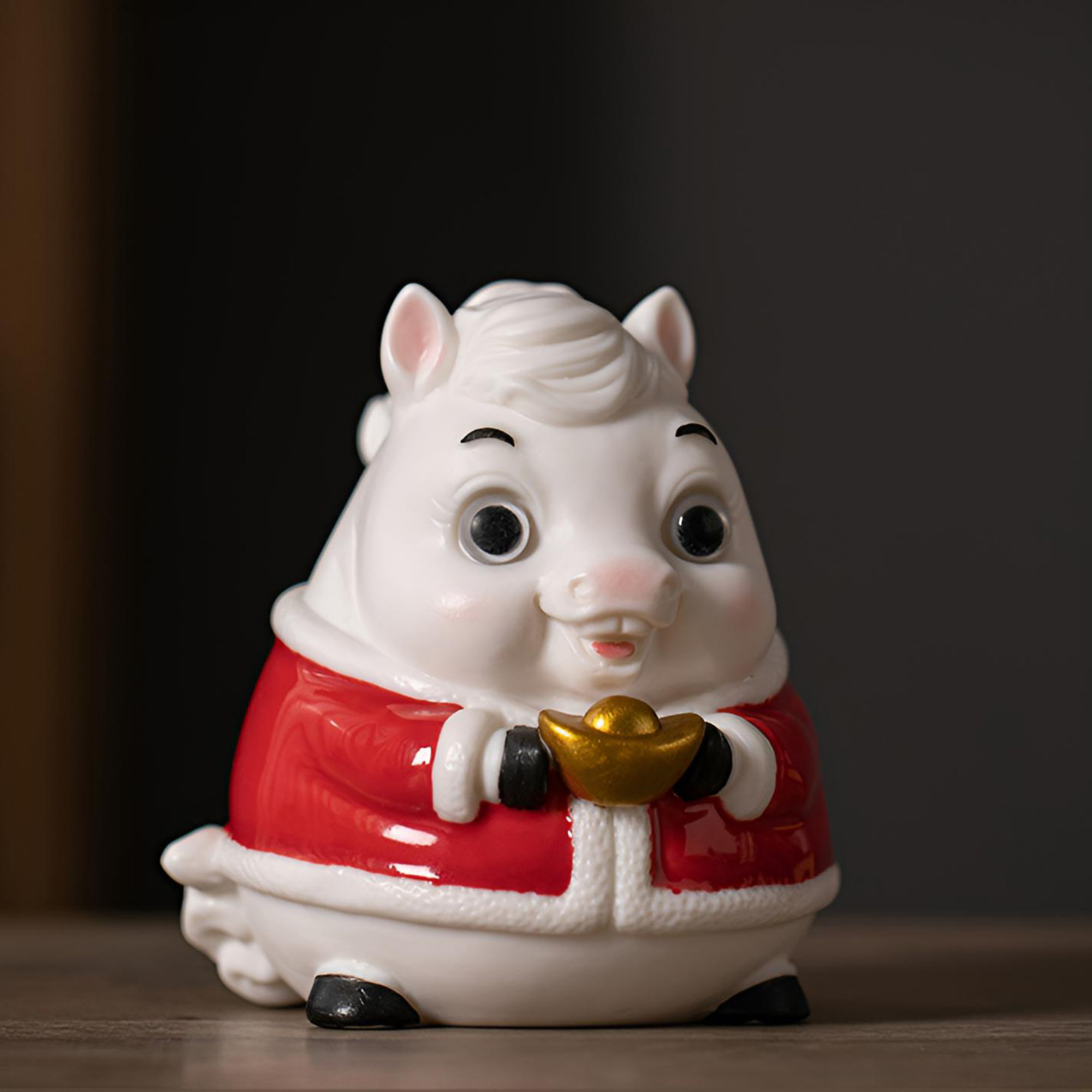 Trinx "Adorable Ceramic Horse Statue – Playful Cartoon Home Accent ...