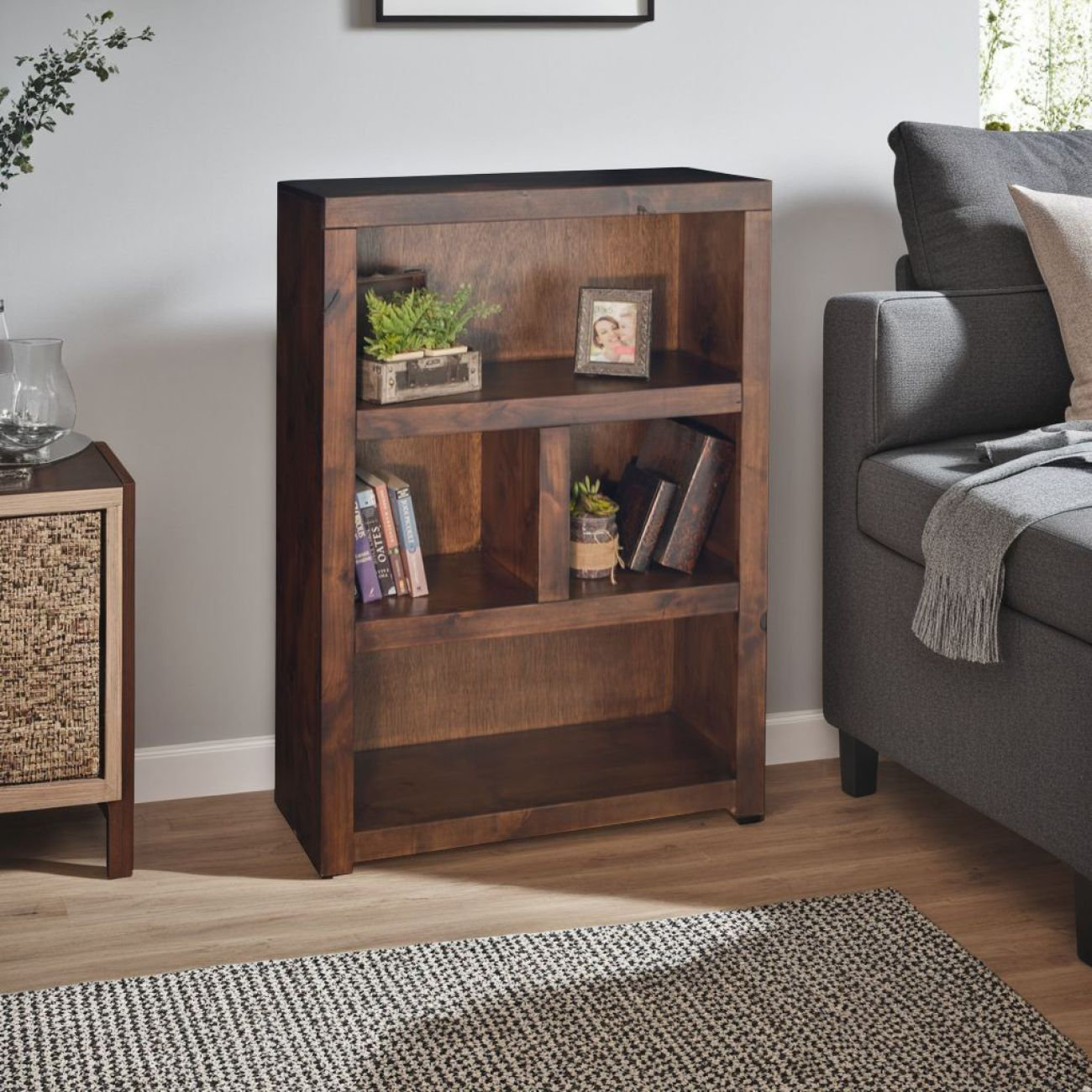 Loon Peak Stunning Wooden Bookcase With Rustic Charm And Ample Storage ...