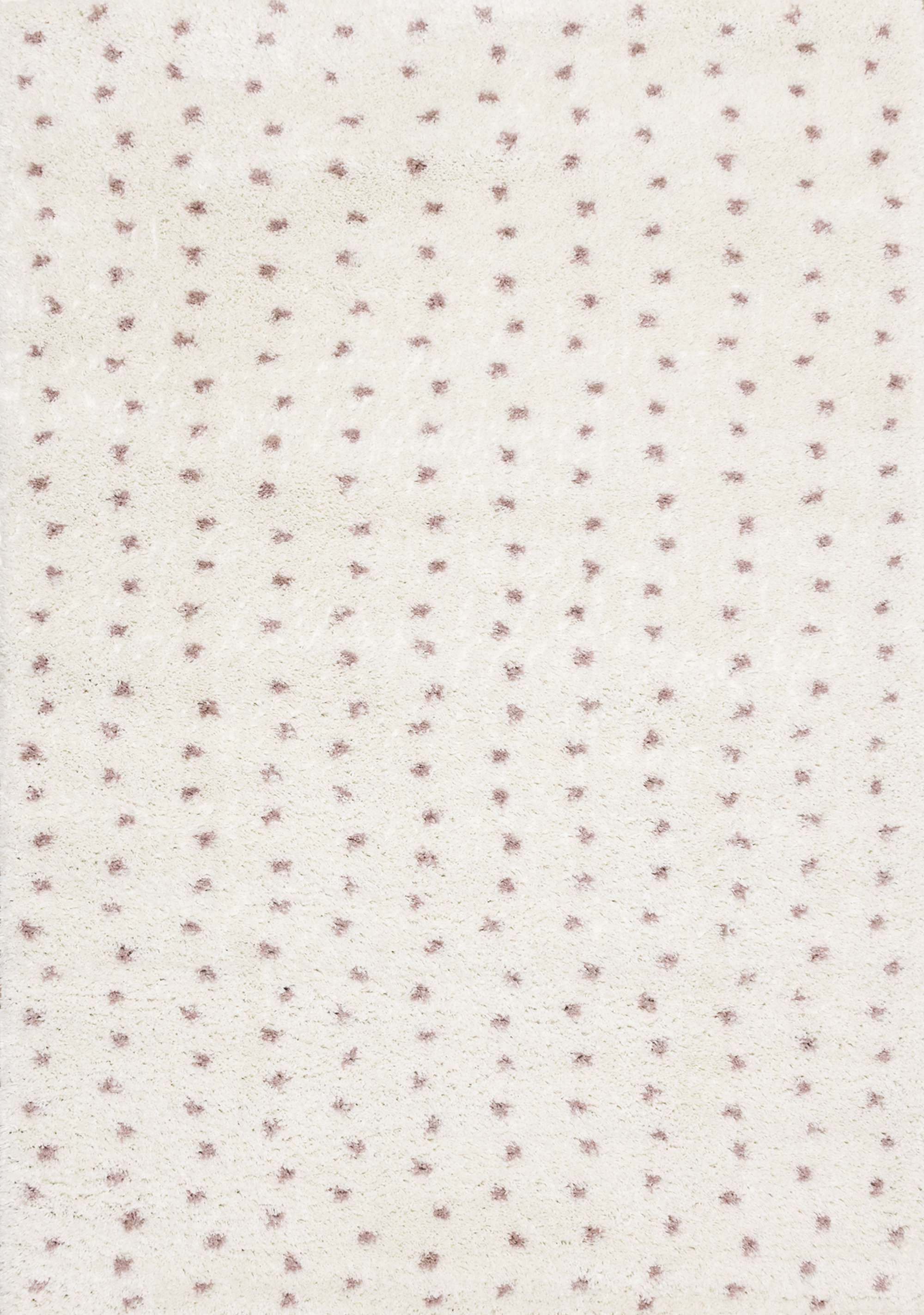 Ebern Designs Wassily Collection Speckled Soft Pink Dots Indoor Cream ...