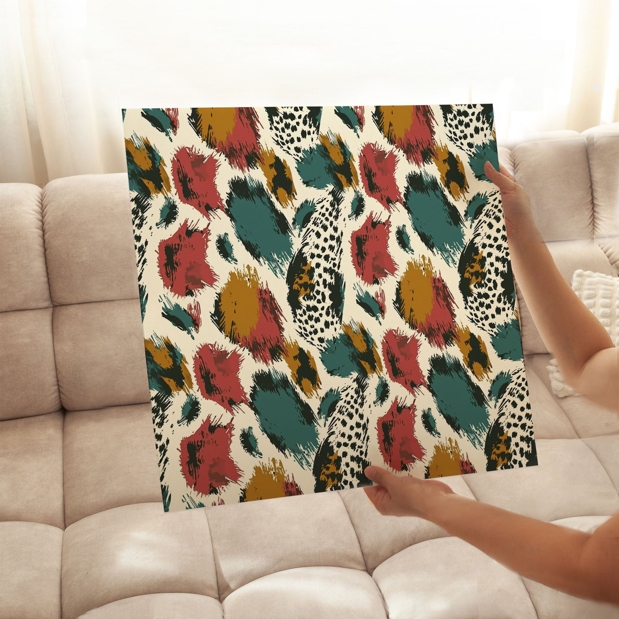 Dakota Fields Animals Abstract Animal Print Pattern I Modern Unframed ...