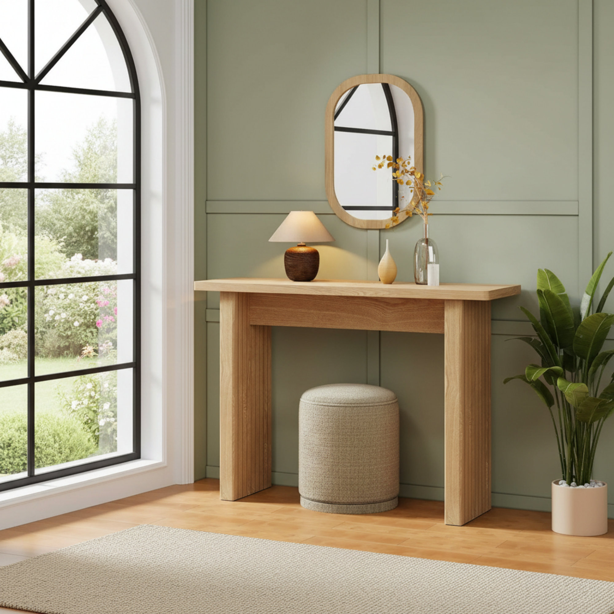Wrought Studio™ Black Medieval-Style Narrow Side Table For Entryways ...