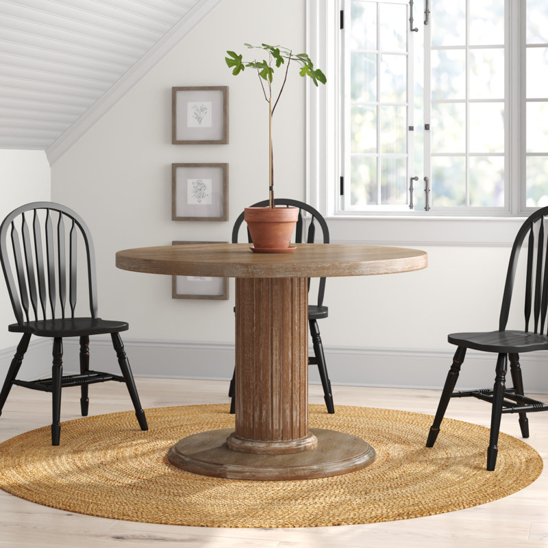 Laurel Foundry Modern Farmhouse® Milburn Solid Wood Dining Table ...