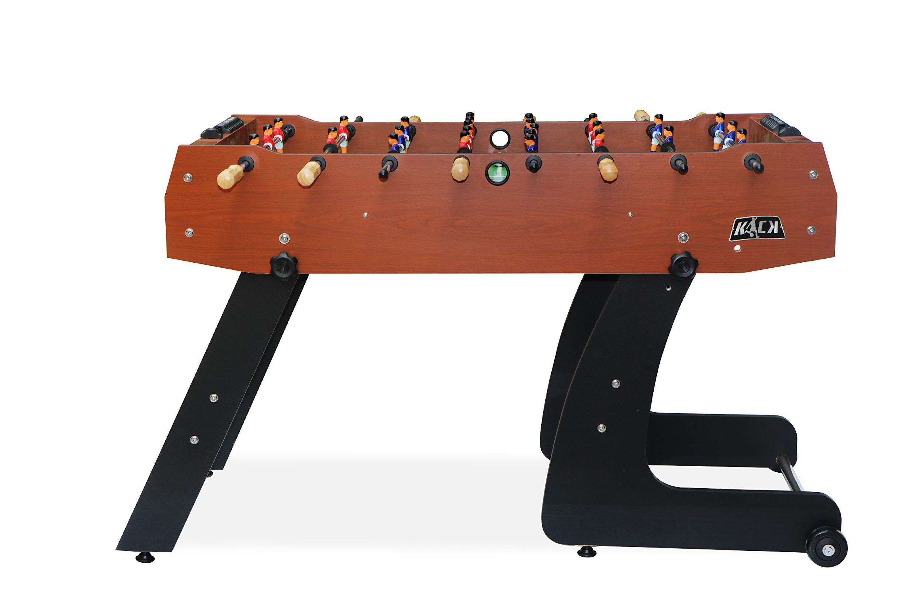 KICK Foosball Tables KICK Monarch 48" Brown Folding Foosball Table ...
