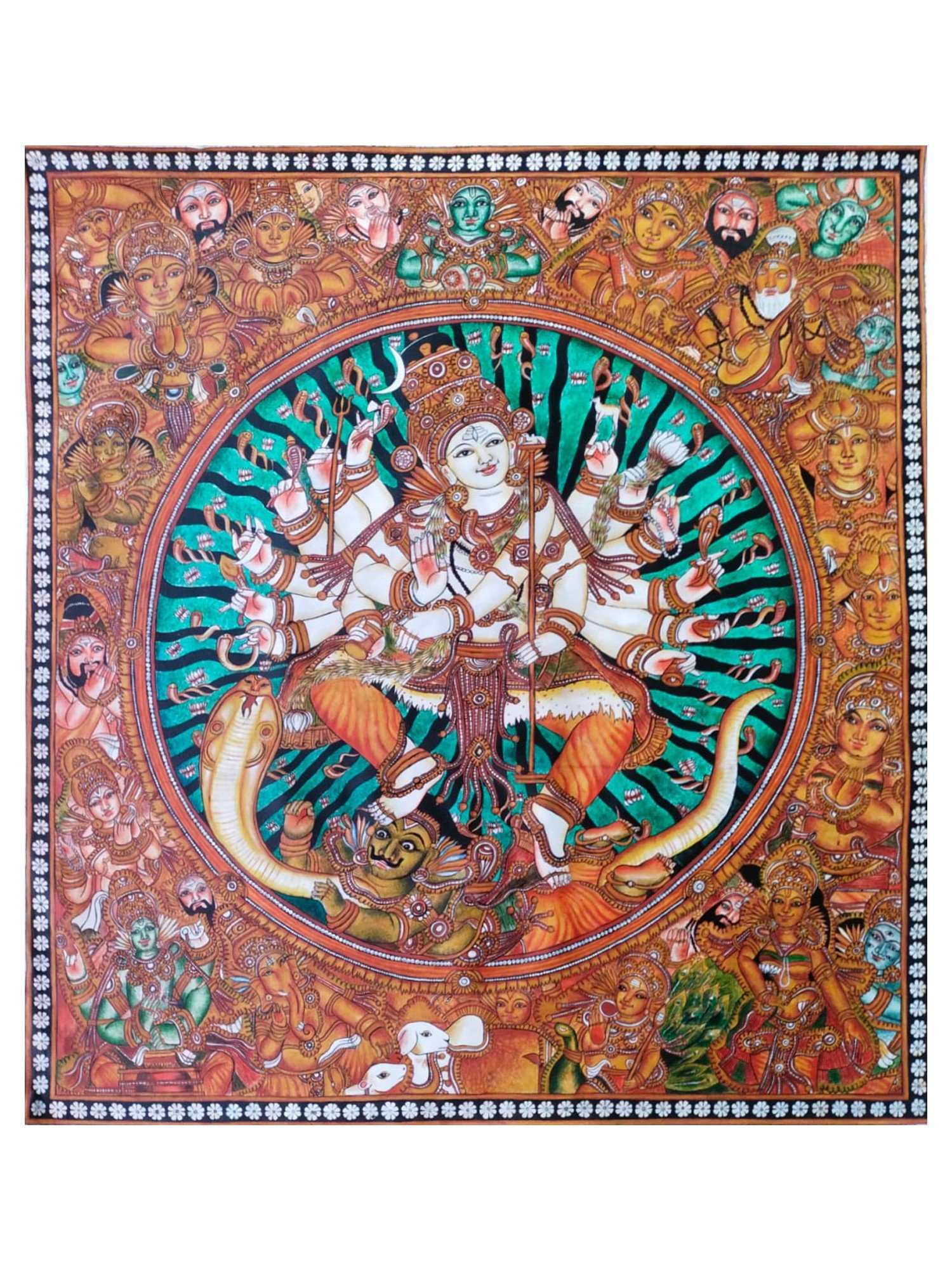 Exotic India The Lord Shiva As Nataraja | Acrylic On Canvas | By Geethu ...