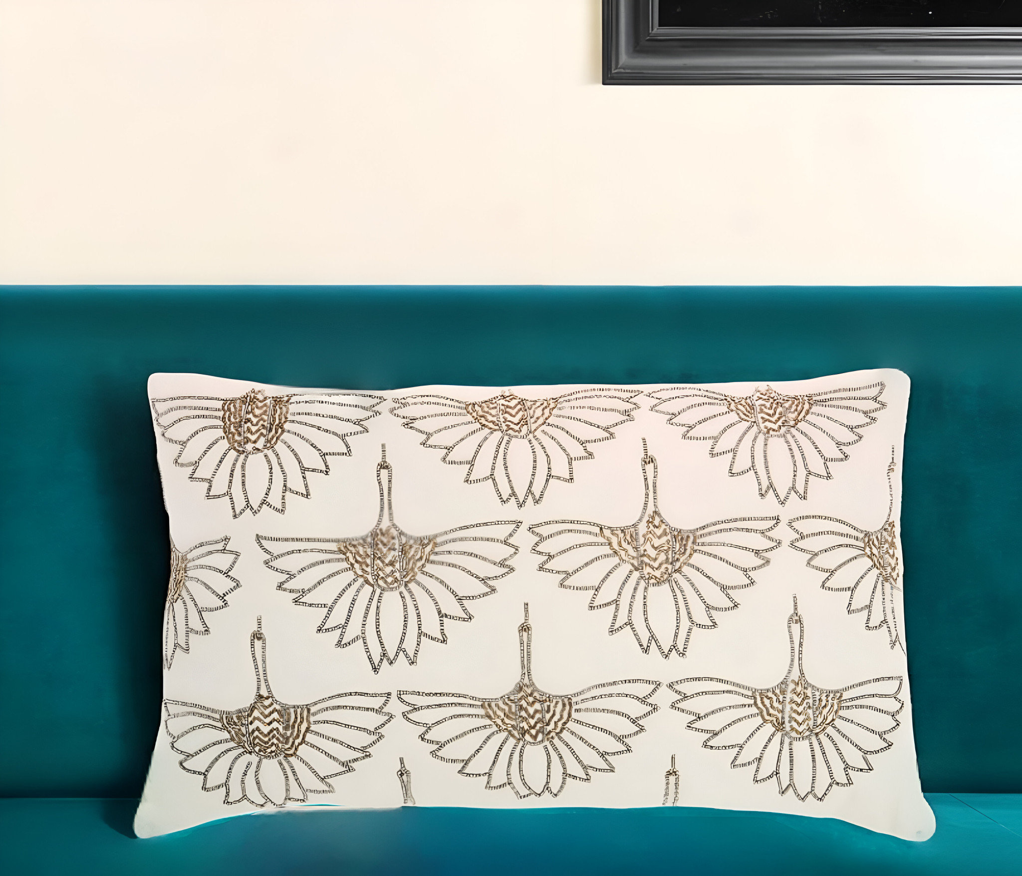 Mina Victory 12" X 20" Ivory Cotton Throw Pillow & Reviews | Wayfair