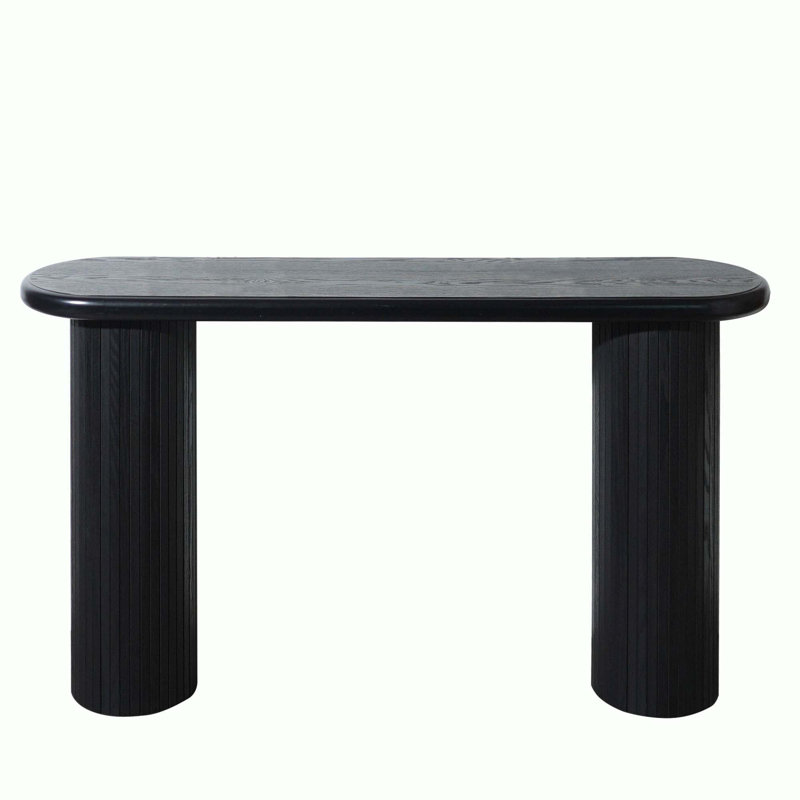 Latitude Run® Wood Console Table with Step-Block | Wayfair