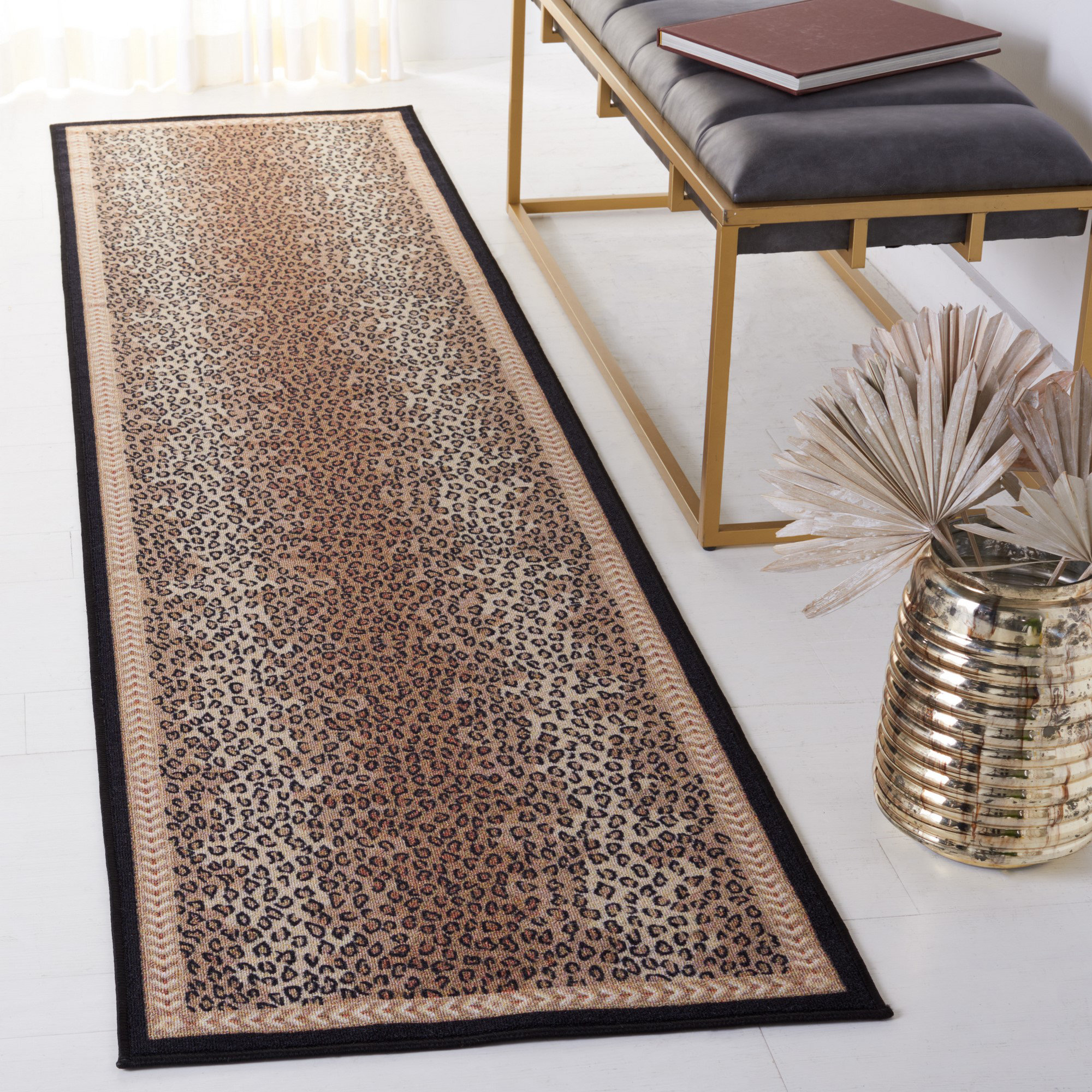 Mercer41 Animal Print Machine Made Power Loom Polyamide Area Rug in ...