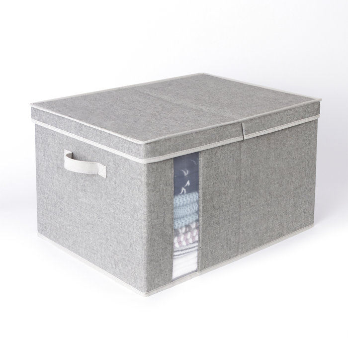 Rebrilliant Large Fabric Box with Lid & Reviews | Wayfair