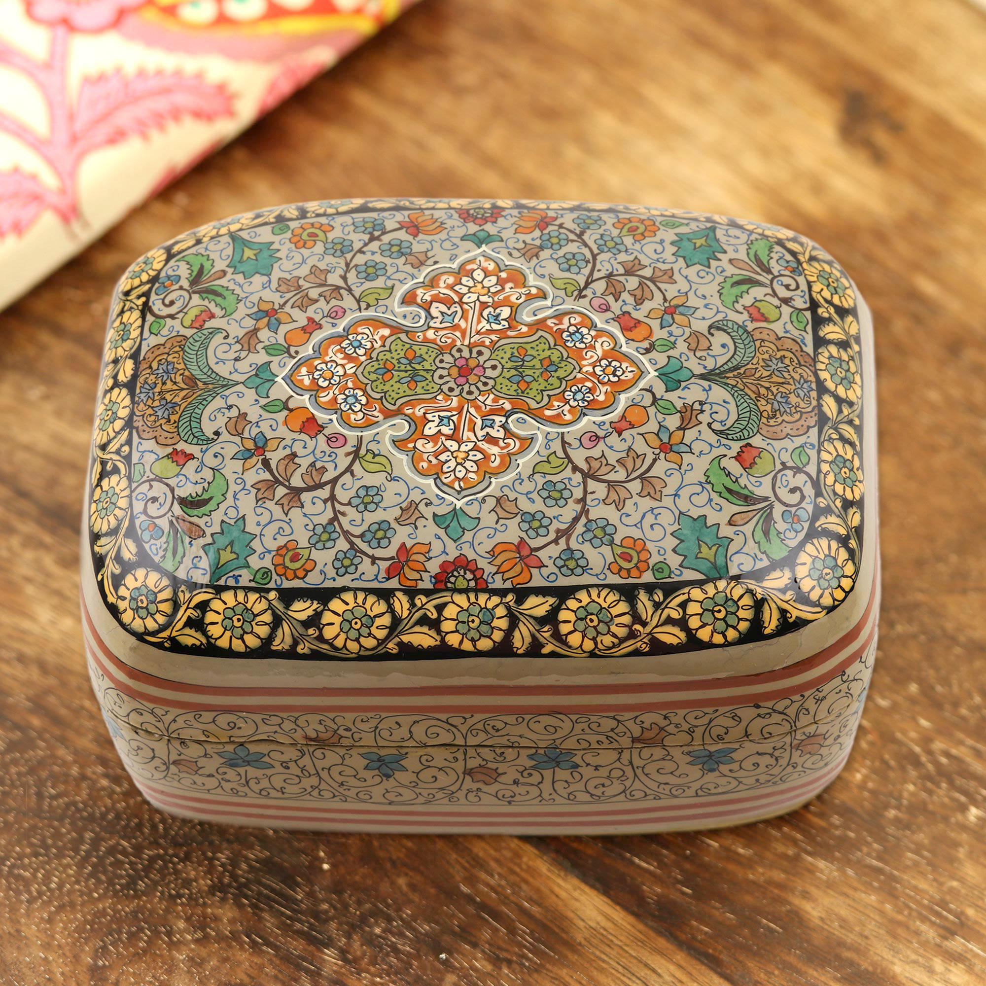Canora Grey Handmade Royal Persia Papier Mache Jewelry Box | Wayfair