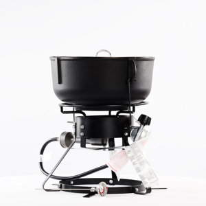 King Kooker 4 Gallon Cast Iron Jambalaya Pot Outdoor Cooker Kit ...