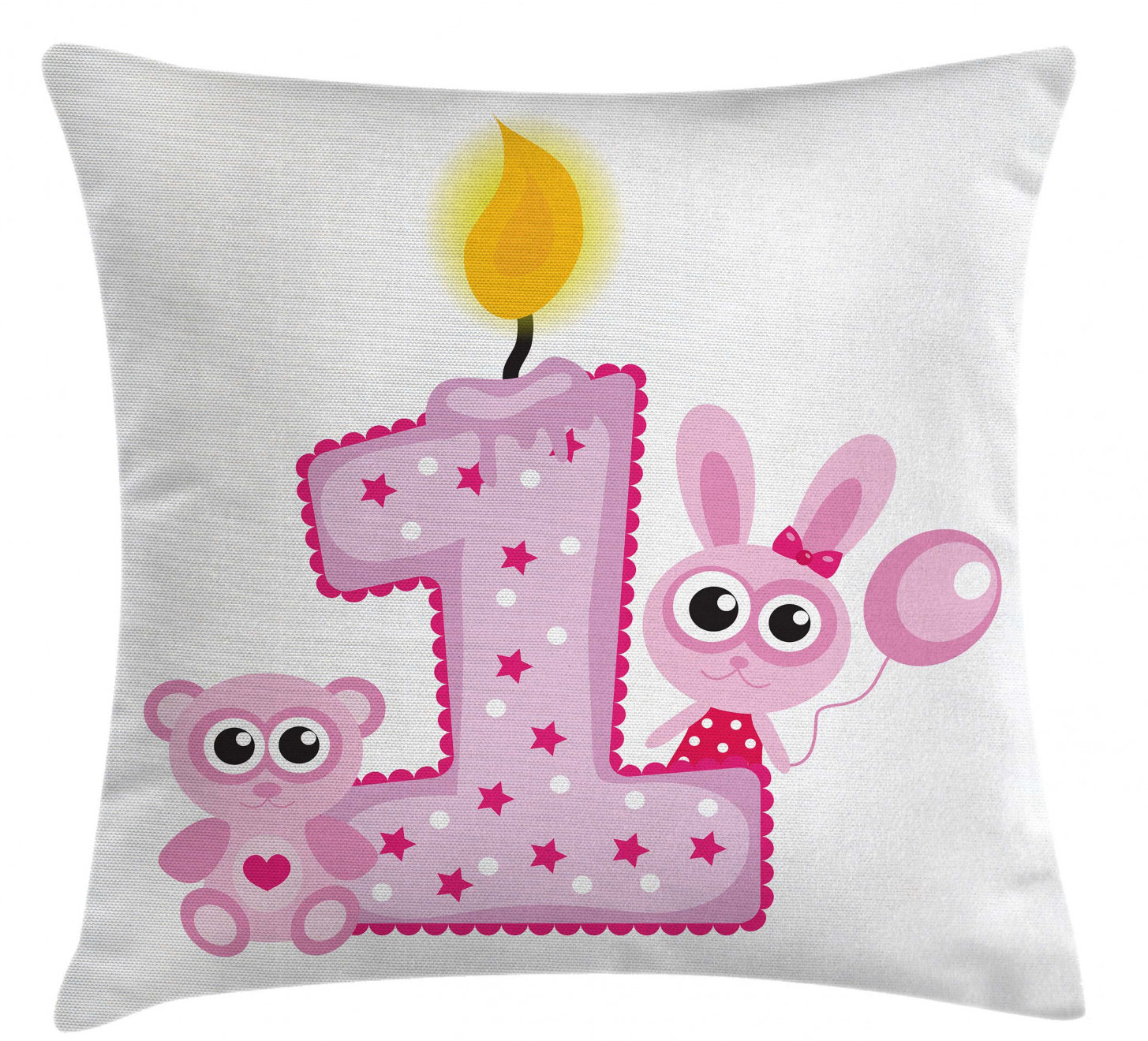 Ambesonne 1st Birthday Indoor / Outdoor 40" Throw Pillow Cover | Wayfair
