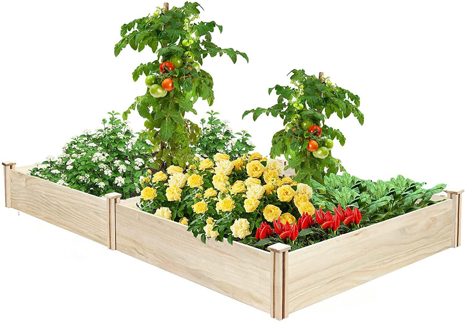 Arlmont & Co. Wood Raised Garden Bed & Reviews | Wayfair