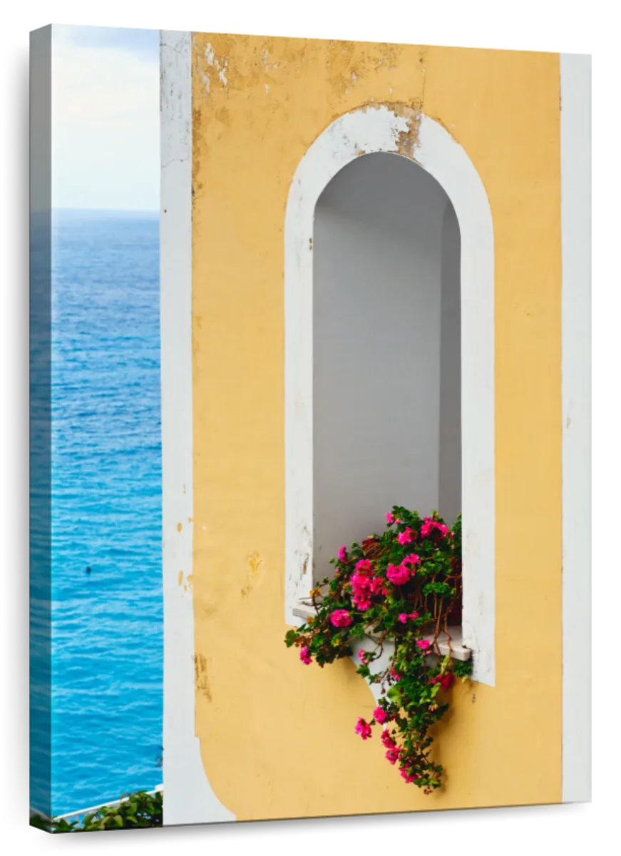 Ebern Designs Aime Floral Mediterranean Window | Wayfair