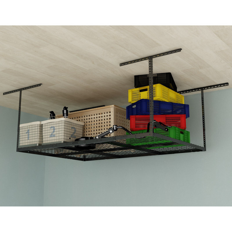 Rebrilliant Noell Overhead Garage Ceiling Mounted Rack & Reviews | Wayfair