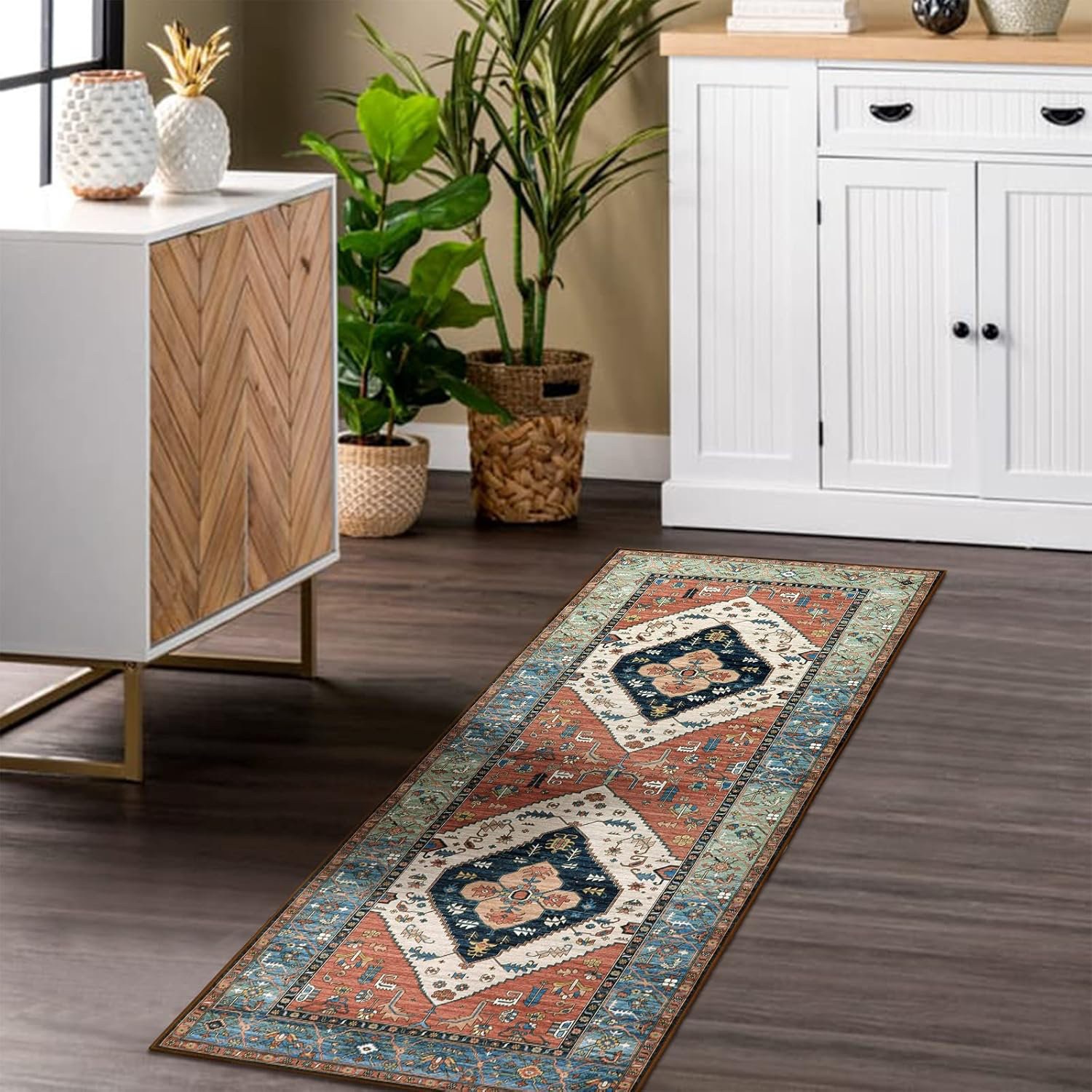 Bungalow Rose Kitchen Rugs Non Slip Washable | Wayfair