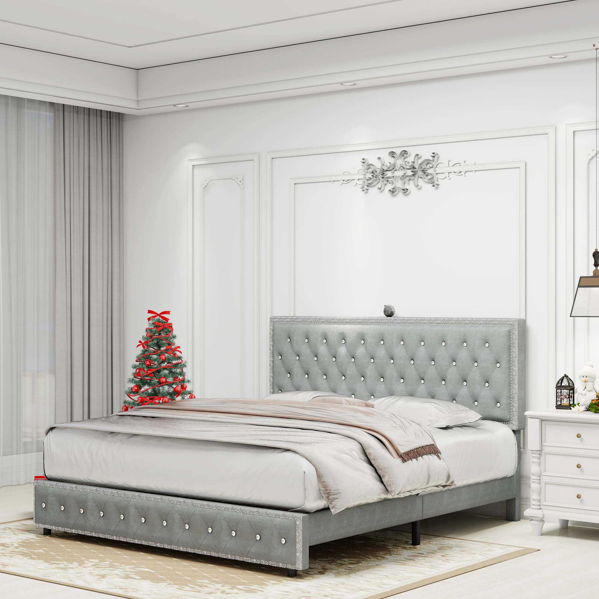 Lark Manor™ Bed Frame With Star Projector Galaxy Light, Adjustable ...