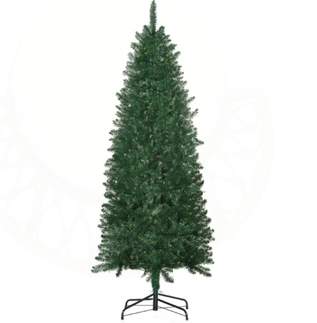 The Holiday Aisle® 7-Foot Artificial Christmas Tree With Realistic ...