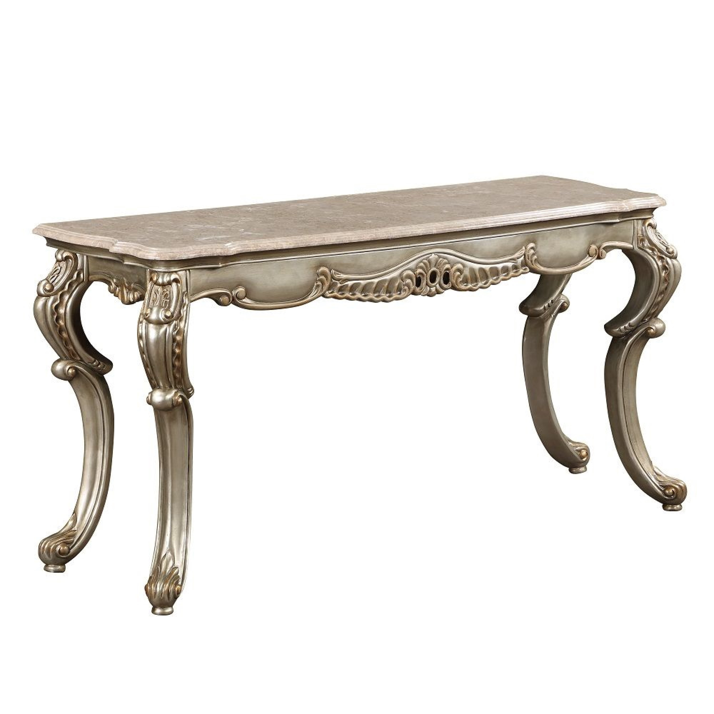 Rosdorf Park Kishara 58'' Genuine Marble Console Table | Wayfair