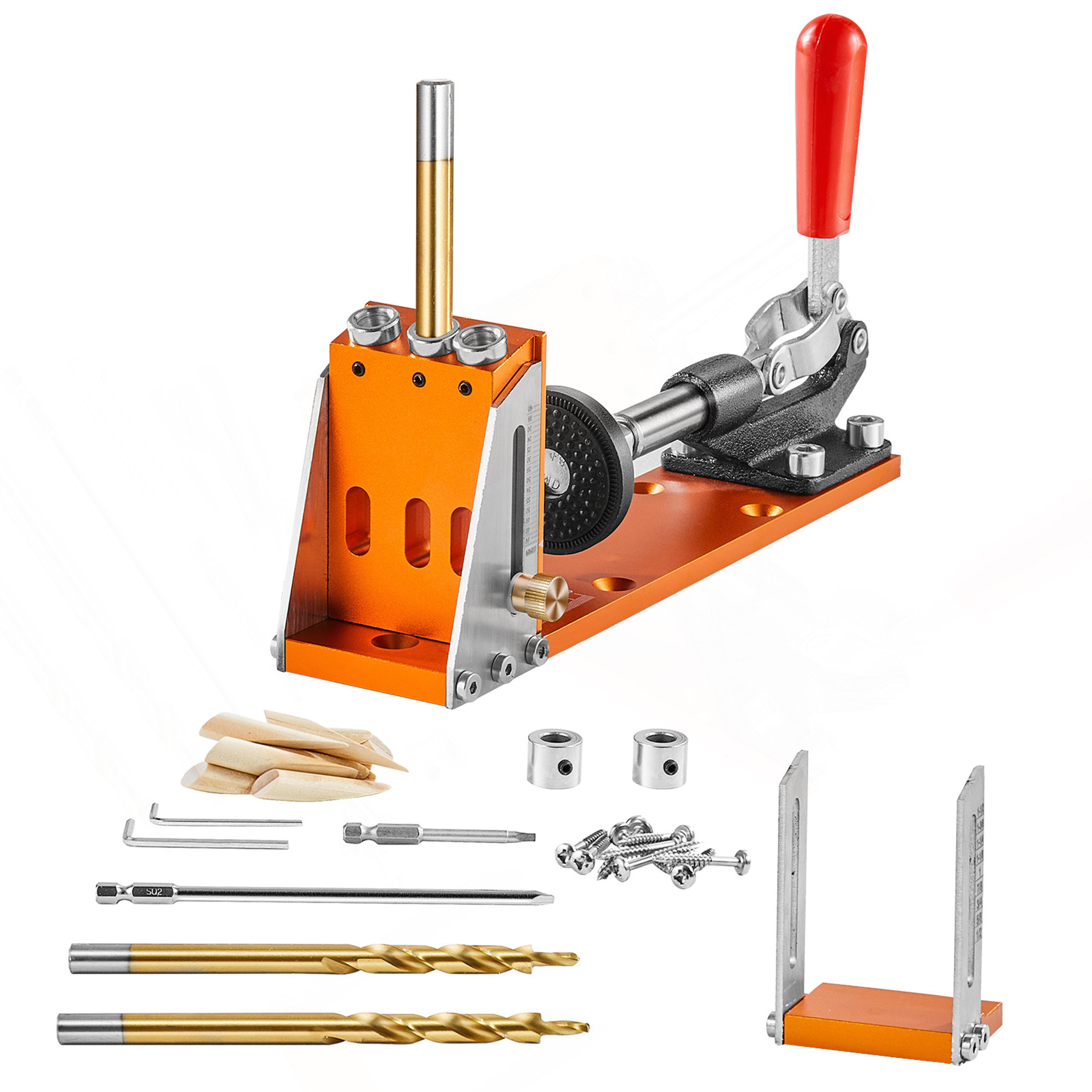 FOSHANZHENGONG 30 Pcs Pocket Hole Jig Kit, Adjustable & Easy To Use ...
