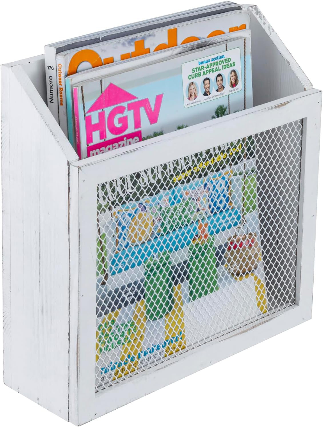 One Allium Way Rustic Magazine Holder | Wayfair