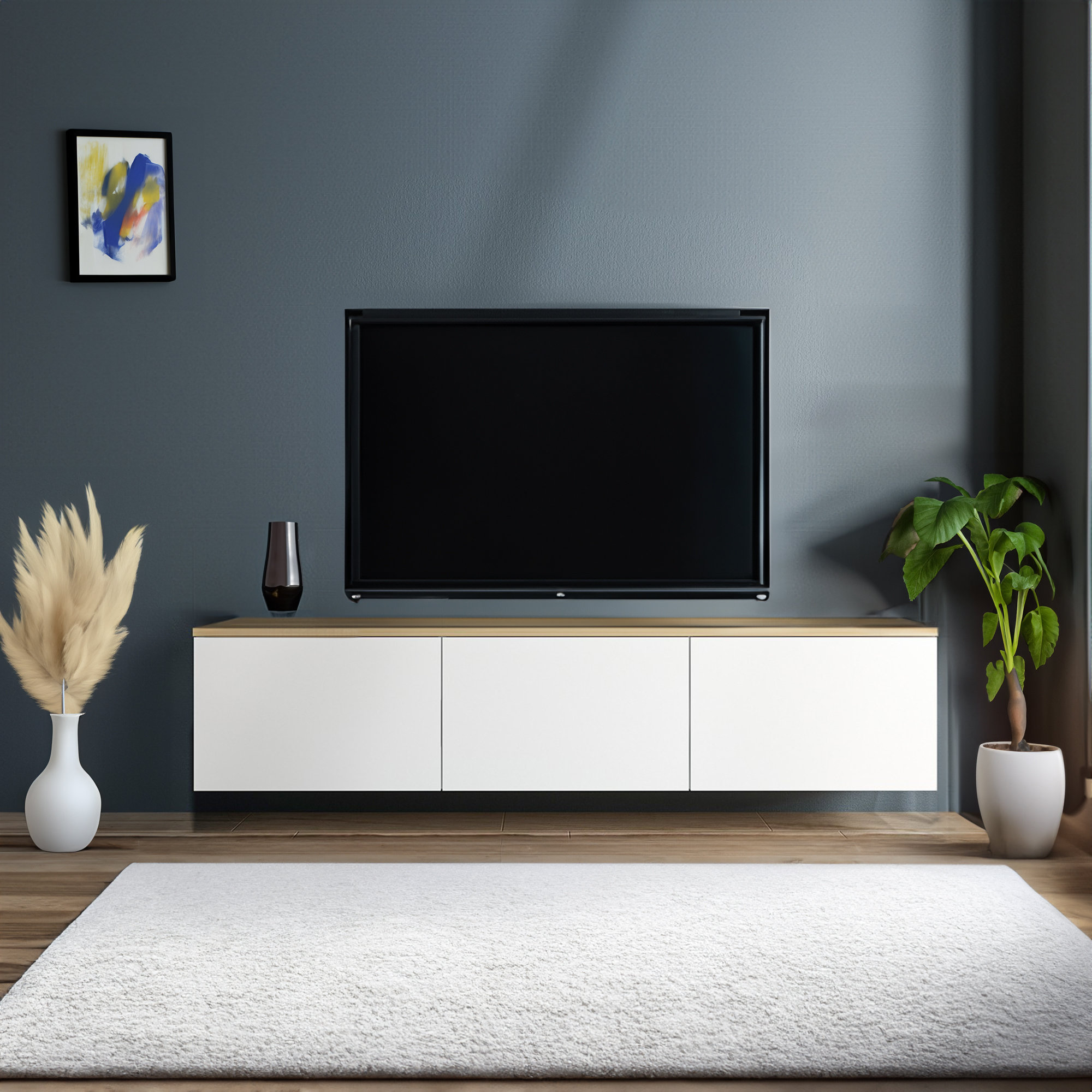 Latitude Run® White Oak TV Stand - Wayfair Canada
