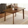 George Oliver Rustic Farmhouse Dining Table - Solid Wood Frame ...