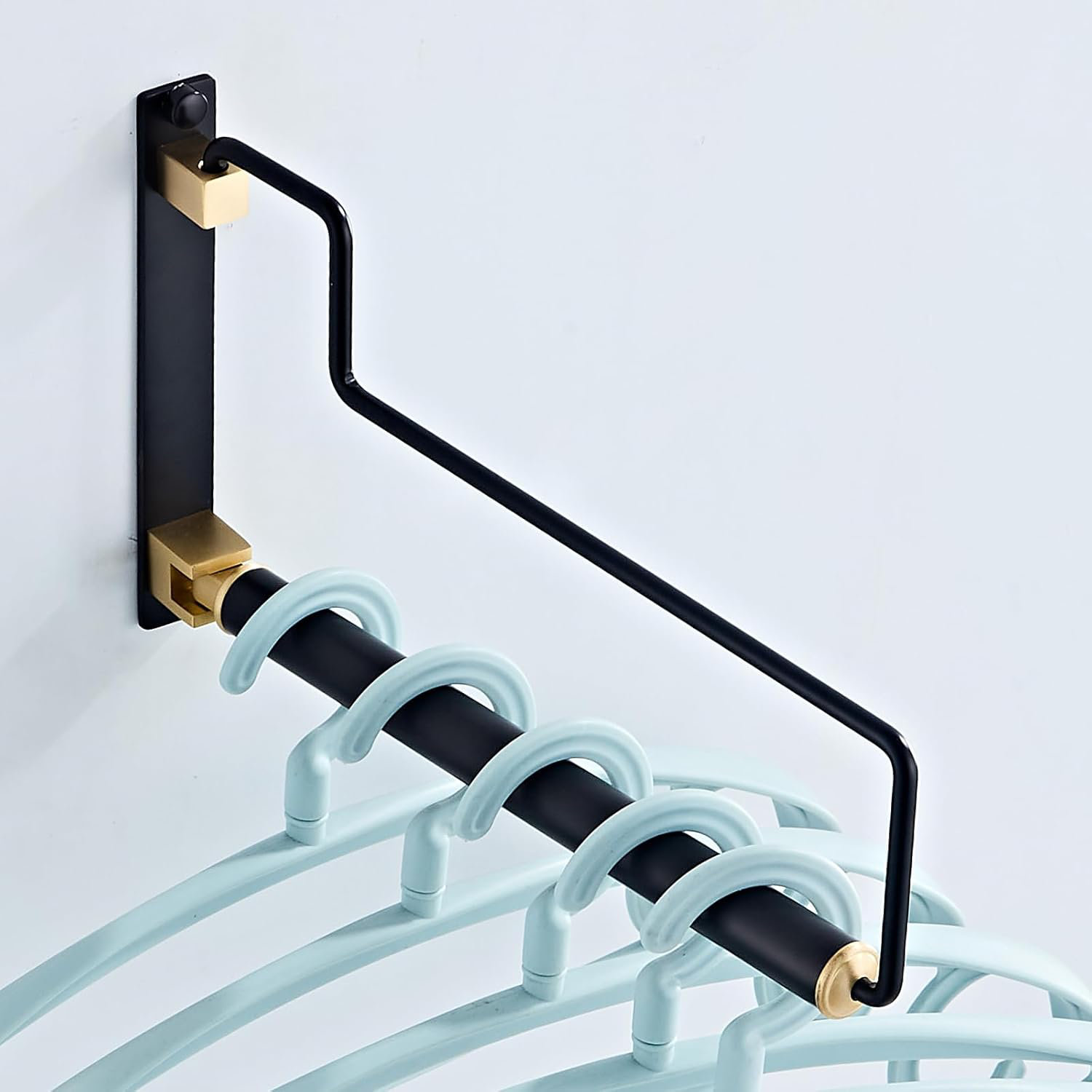 Latitude Run® Clothes Drying Rack,Wall Mounted Swing Arm Clothes Hanger ...