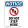 SignMission OSHA Notice - Do Not Step Here Sign With Symbol | Heavy ...