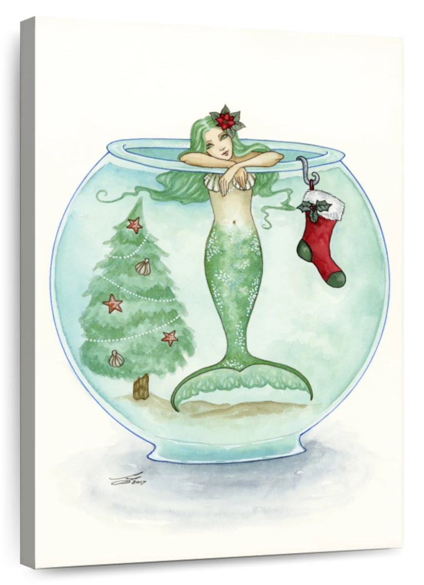Trinx Kelan Mermaid Waiting For Santa | Wayfair