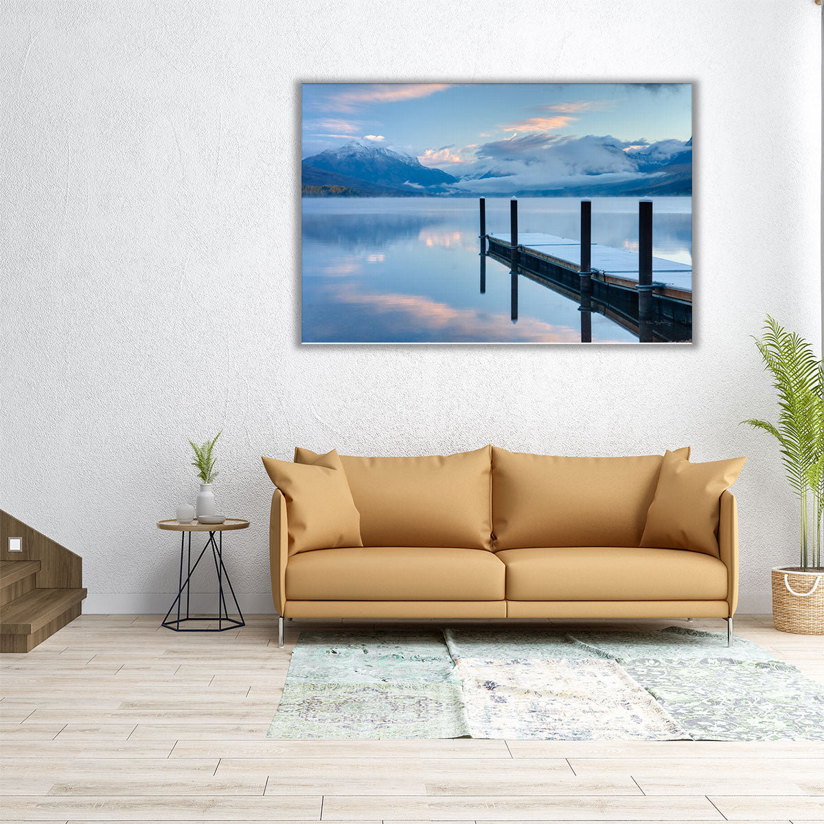 Millwood Pines Lake McDonald Dock - Canvas Print Wall Art | Wayfair