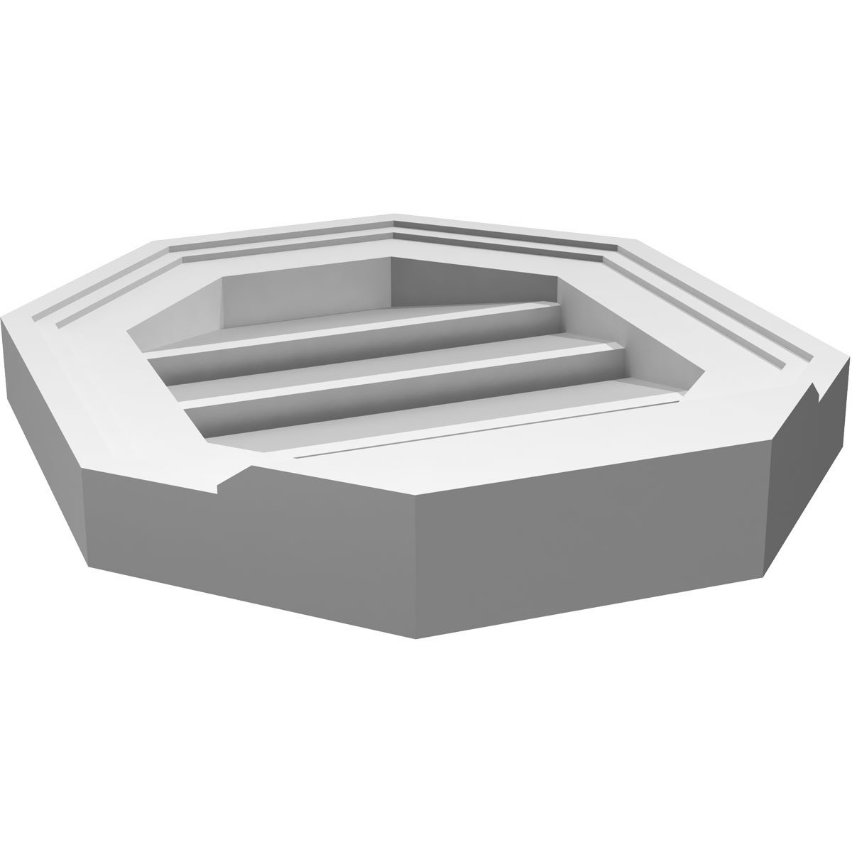 Ekena Millwork Vertical Elongated Octagon Surface Mount Signature ...