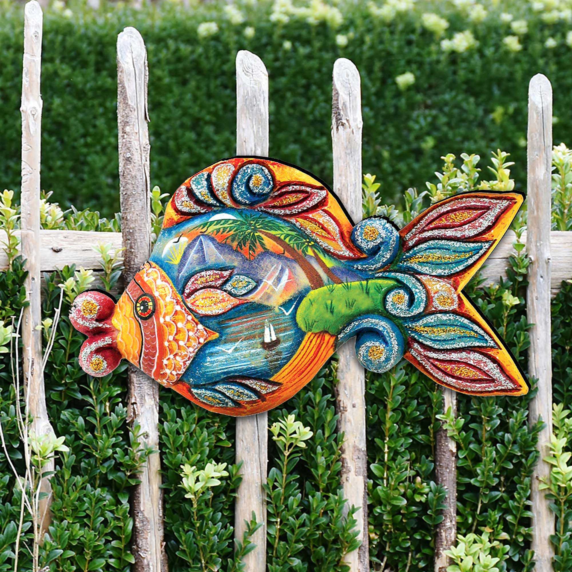Rosecliff Heights Paradise Fish Beach House Wall Decor | Wayfair