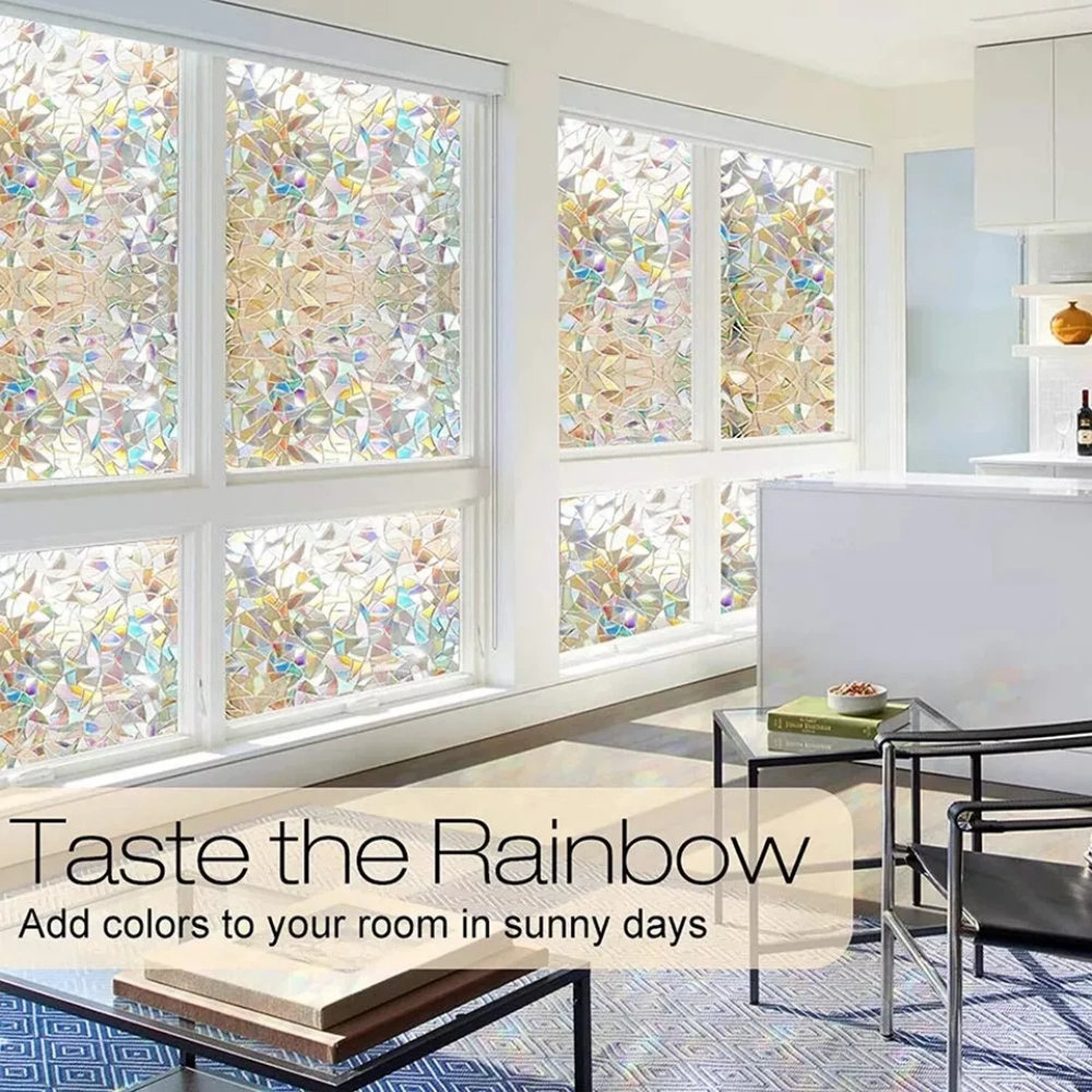 Wrought Studio™ 3d Rainbow Effect Window Films Anti-uv Static Cling ...